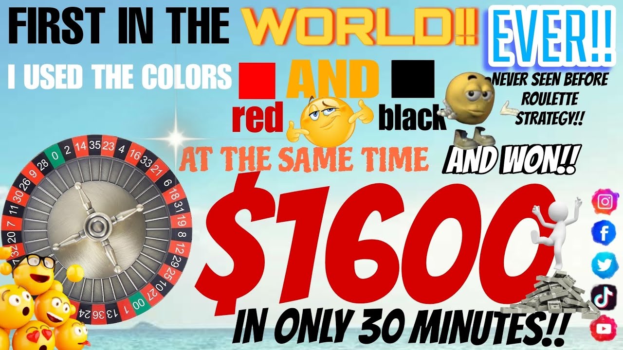 NEVER SEEN BEFORE ROULETTE STRATEGY EVER IN LIFE! MADE $1600 OFF RED ...