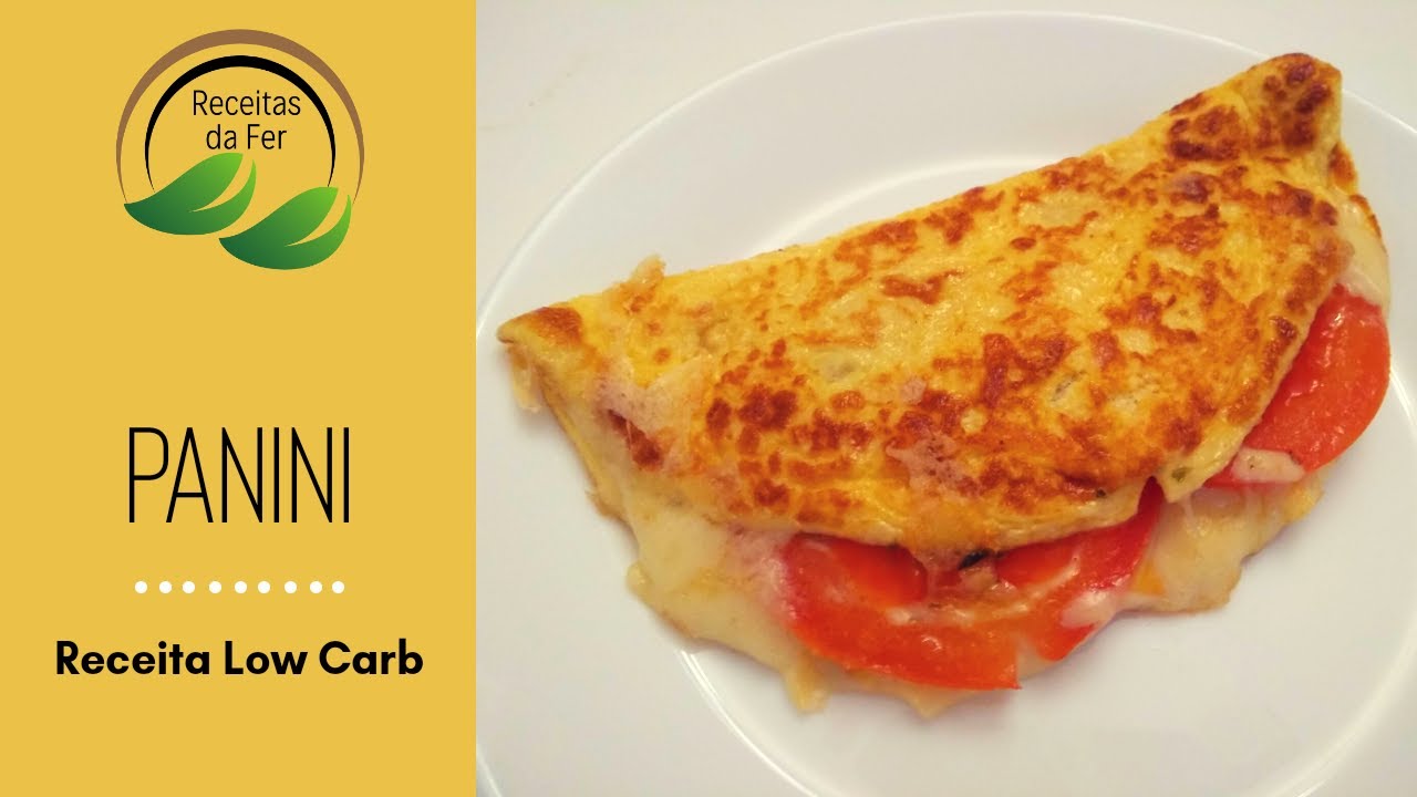Pão Low Carb de Frigideira - Panini Low Carb - Rápido e Delicioso - YouTube