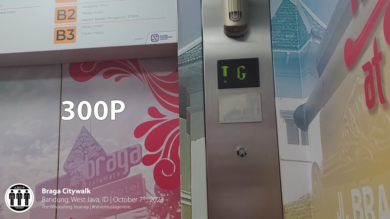 Schindler Traction Lifts / Elevators - Braga Citywalk, Bandung, West Java - YouTube