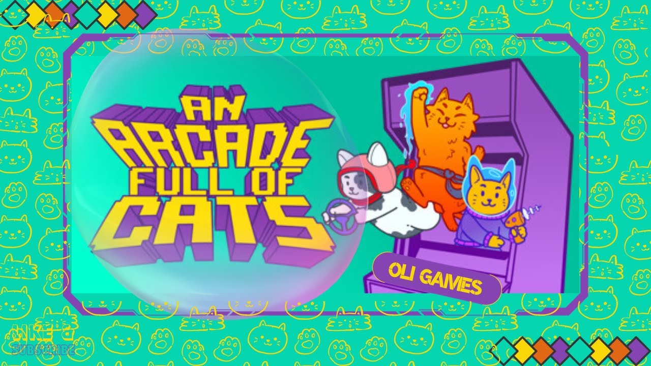 ARCADE FULL OF CATS. AMAZING GAME TO SUPPORT CATS - YouTube