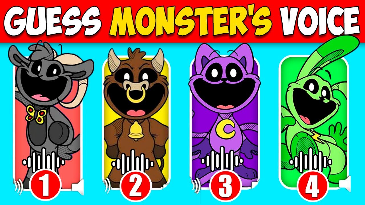 Guess the Smiling Critters Voice 🎵🔊🎤 Poppy Playtime Characters - YouTube