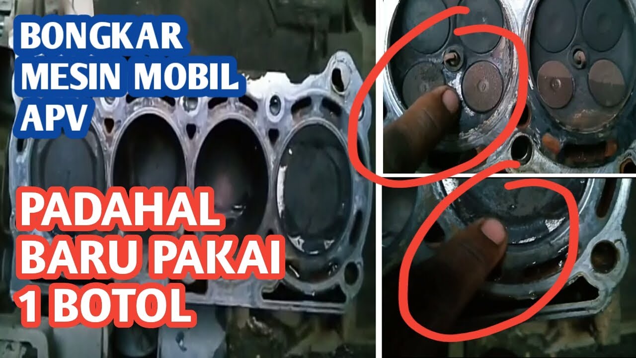 BONGKAR MESIN MOBIL APV SETELAH PAKAI CLEANOZ 1BTL | TESTIMONI CLEANOZ ...
