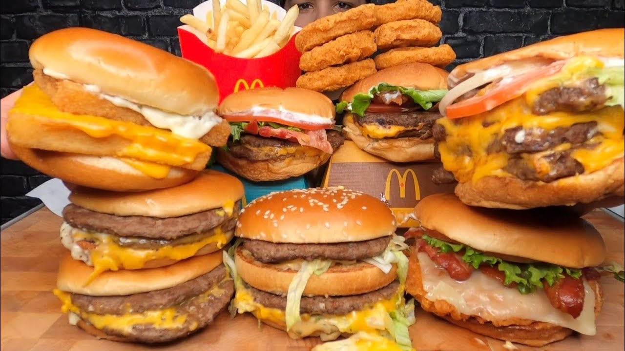ASMR WENDY'S VS MCDONALD'S MUKBANG - YouTube
