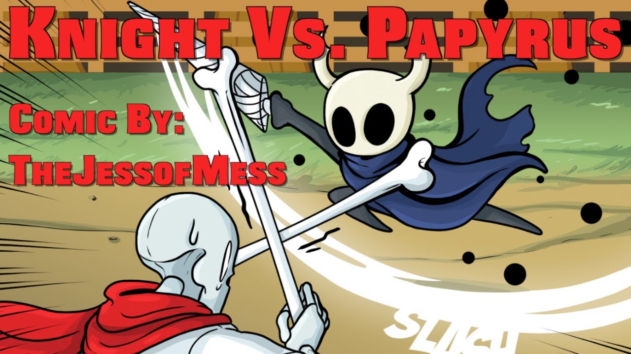 Knight Vs. Papyrus | Hollowtale Comic Dub Pt. 6 - YouTube