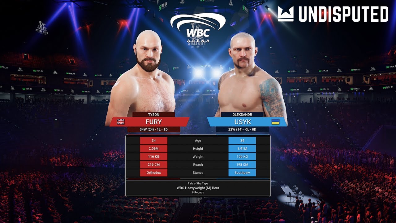 Undisputed Boxing Simulation Gameplay on Xbox Series X: Fury vs Usyk ...