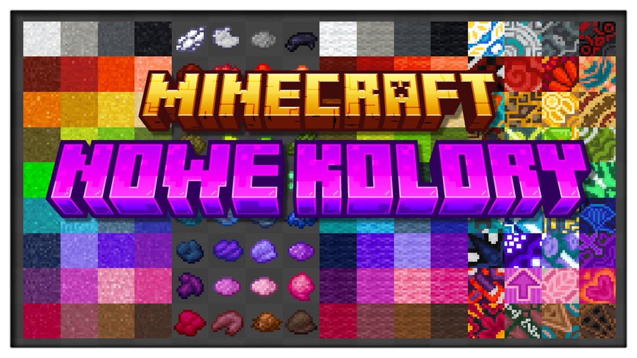 20 NOWYCH KOLORÓW DO MINECRAFTA!!! - YouTube