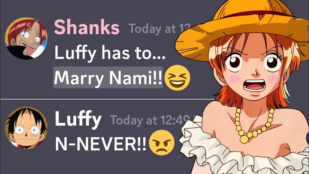 If Shanks Forced Luffy and Nami to Marry each other... - YouTube