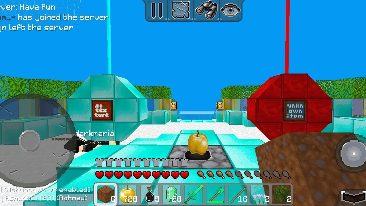 diamond vs ruby pvp be like ...(multicraft) - YouTube