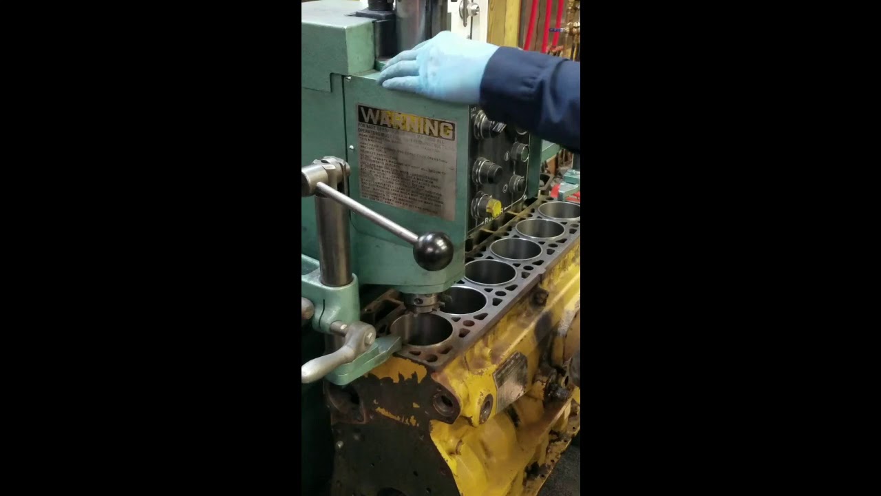 Cutting Cylinder Sleeves Down - YouTube