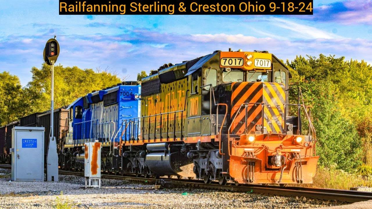Railfanning Sterling & Creston, Ohio 9-18-24 FT. CSX 7274 | Rio Grande ...