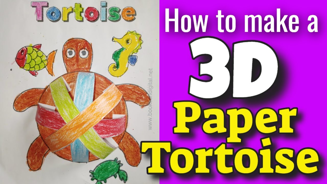 how to make a paper tortoise - YouTube