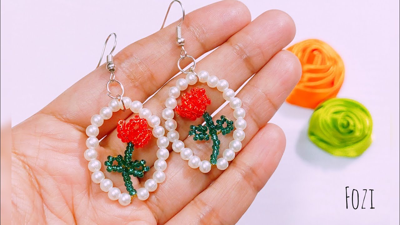 Stylish pearl earrings tutorial: DIY Jewelry - YouTube