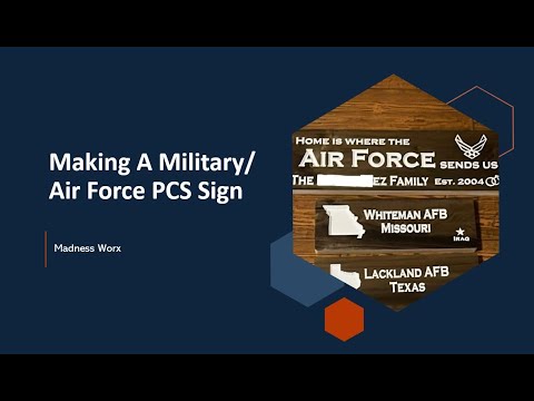 Making an Air Force PCS Sign - YouTube