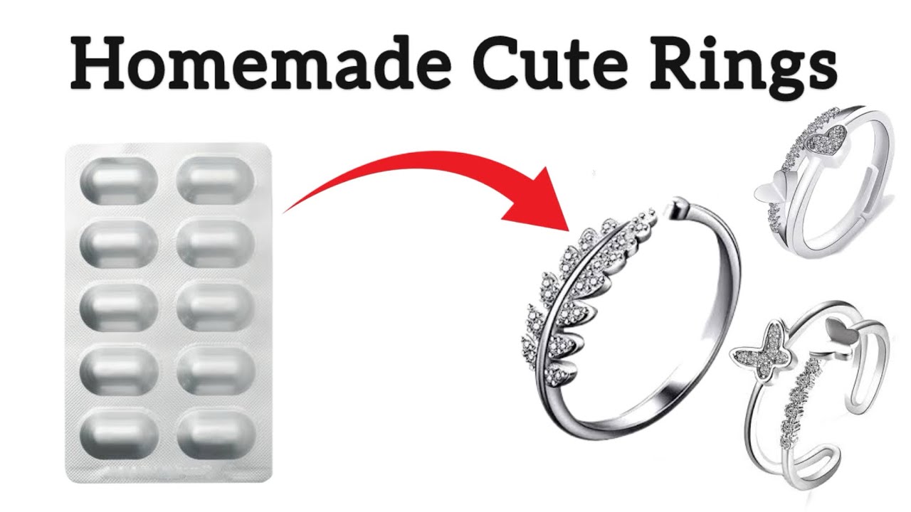 DIY Homemade cute love rings🥰😍/how to make ring at home /best ring ever ...