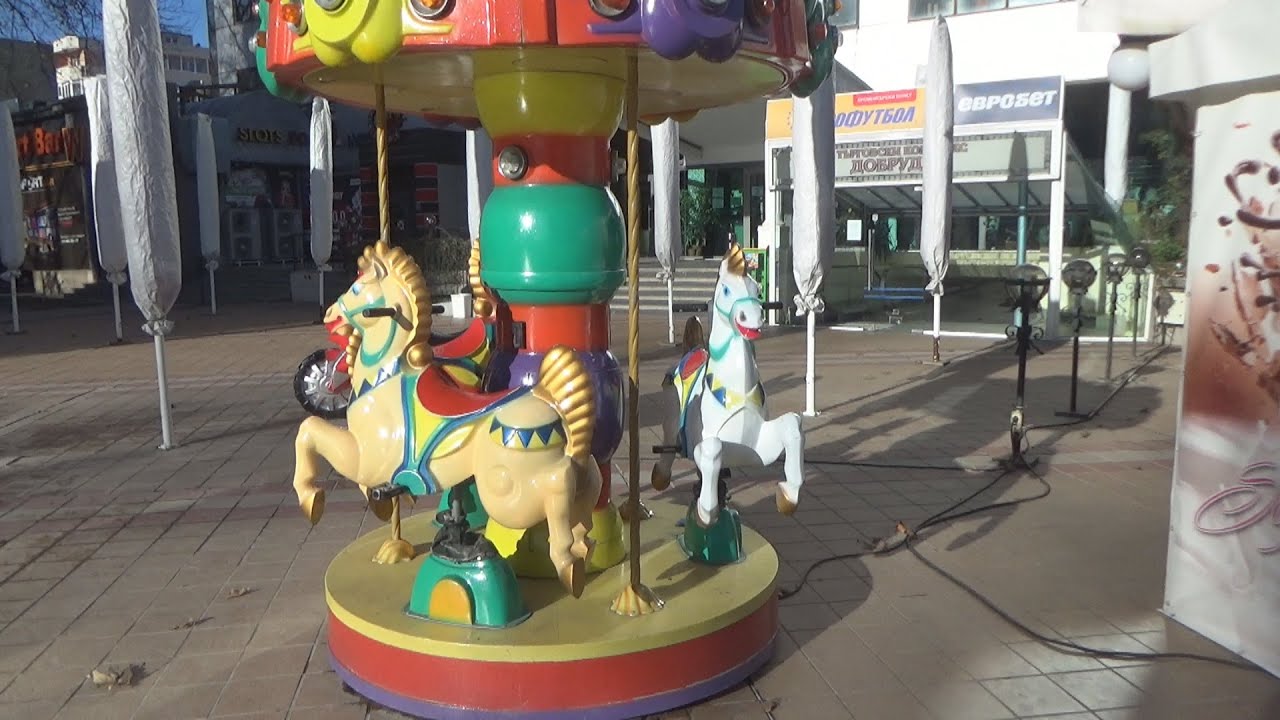 Fabel Mini Carrousel Retro Exterior and Interior - YouTube
