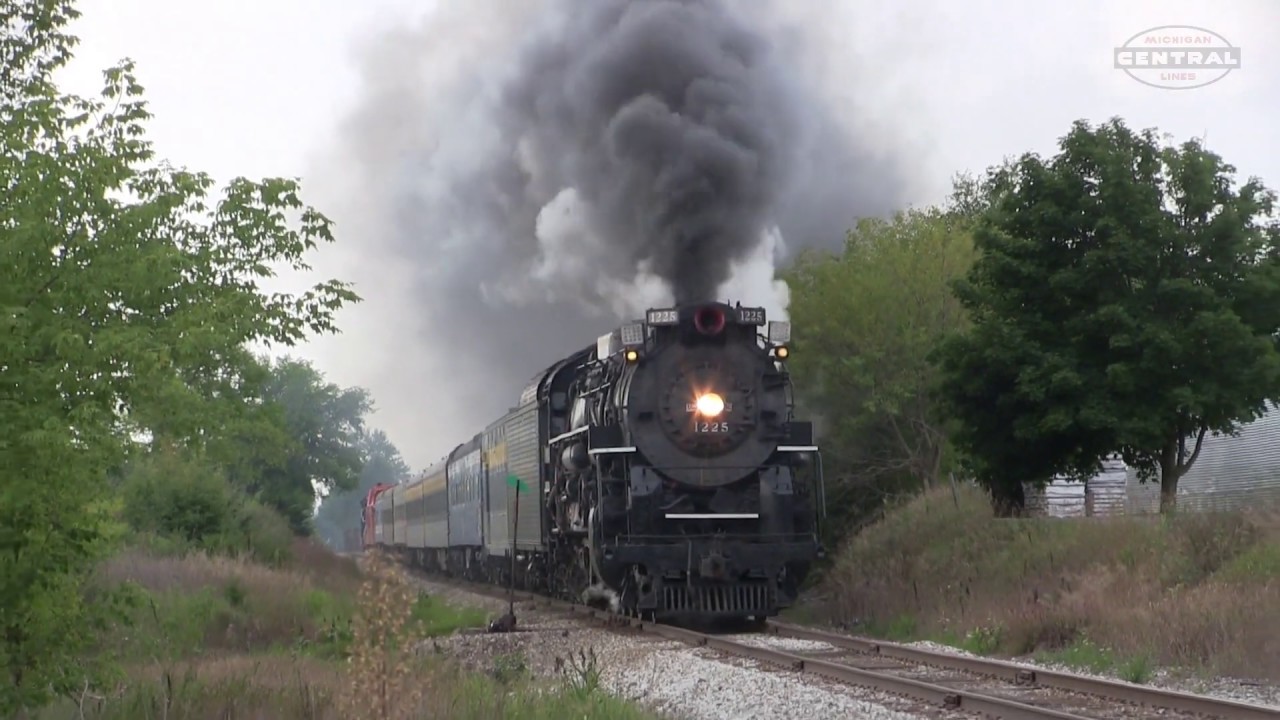 Pere Marquette #1225 Steam Engine! - YouTube