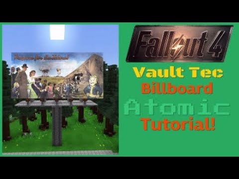 Fallout Minecraft Vault Tec billboard [Fallout 4] Atomic tutorial! #FalloutMinecraft - YouTube