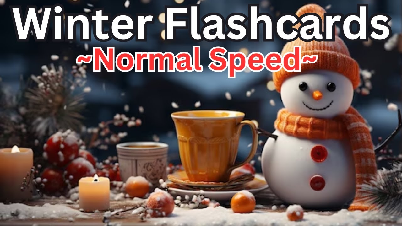 Winter Flashcards ~Normal Speed~ - YouTube