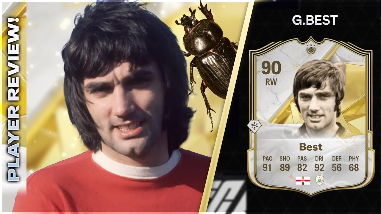 EL BEATLE!!!!! ICON 90 RATED GEORGE BEST PLAYER REVIEW - EA FC25 ...
