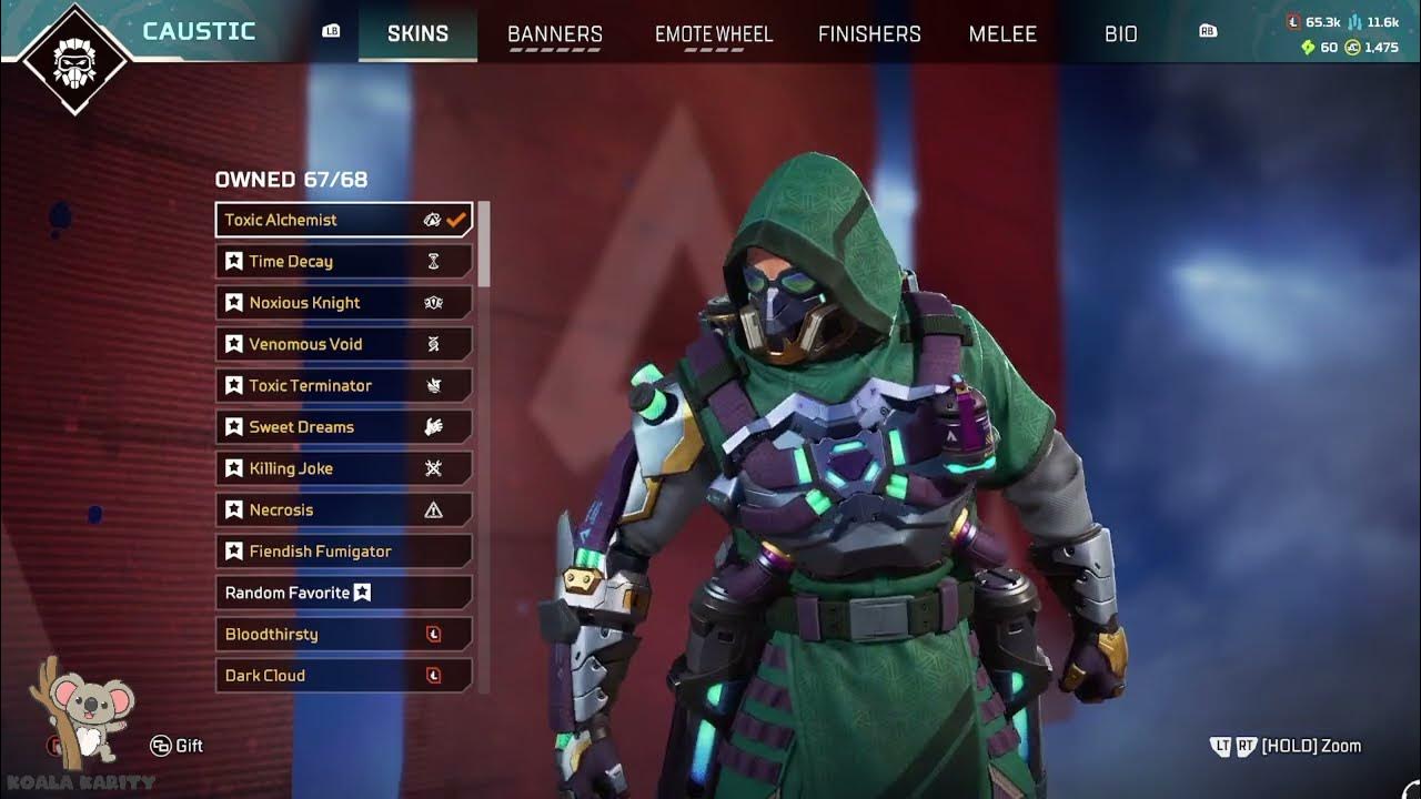 New Legendary Skin for Caustic (Toxic Alchemist), S23 Battle Pass. [Apex Legends -Highlight- Nov ...