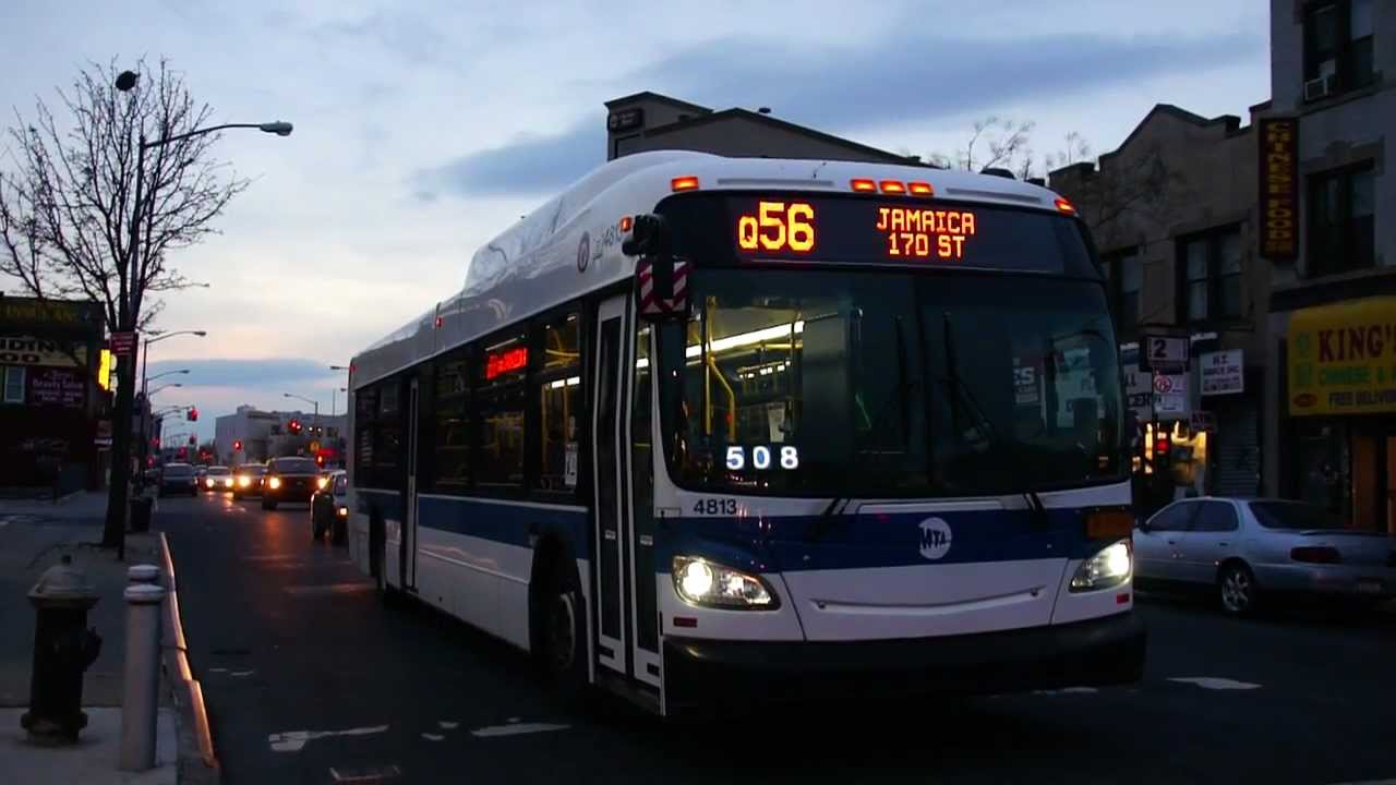 MTA New York City Bus 2011 New Flyer XD40 "Xcelsior" 4813 On The Q56 ...