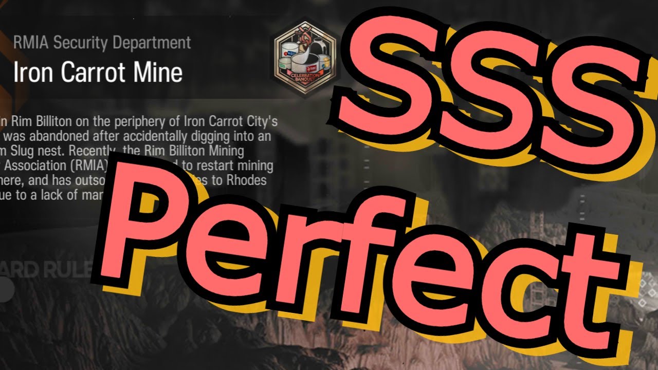 [SSS] Iron Carrot Mine Perfect (Arknights) - YouTube