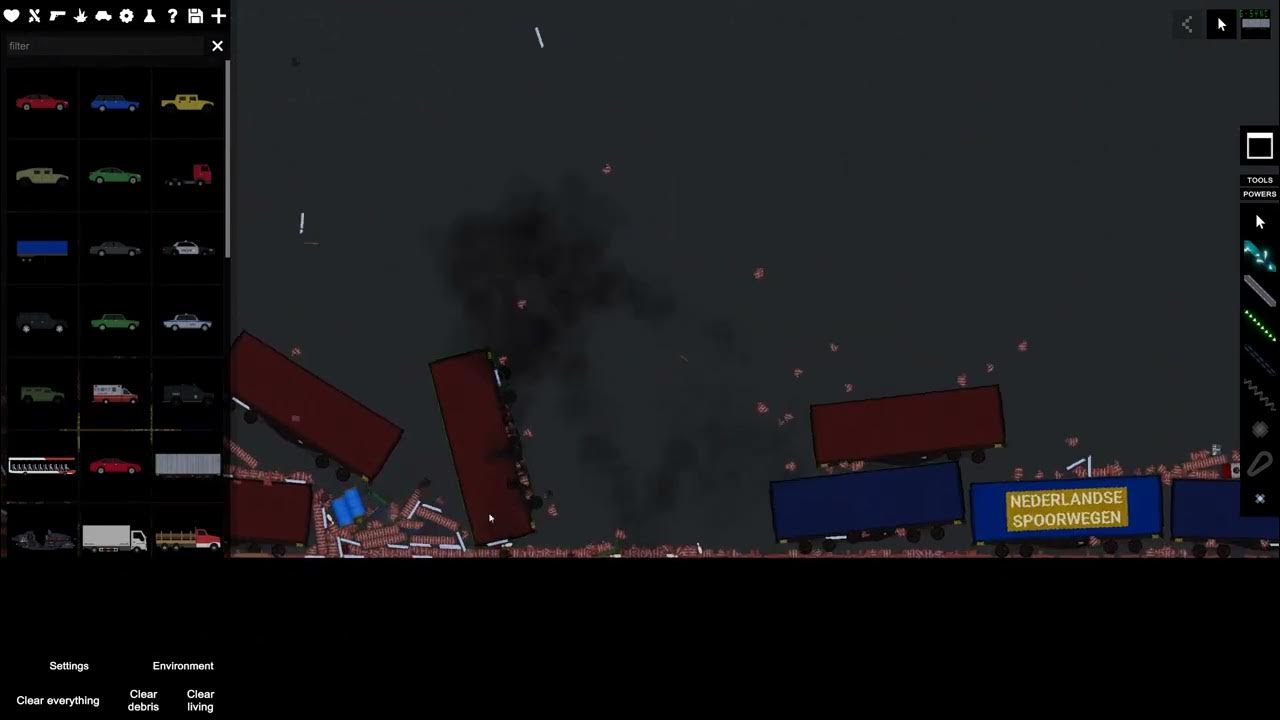 Big train crash sound effect - YouTube