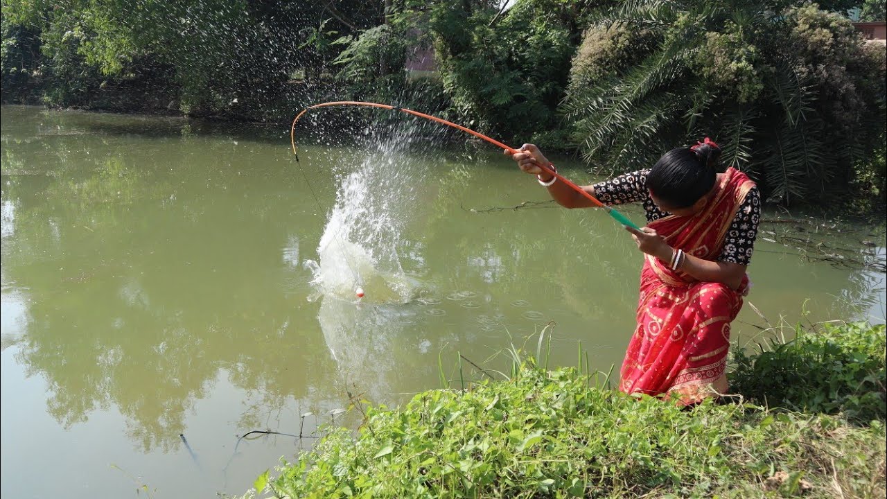 Fishing video 🐠 | The fish killer beautiful lady big big fish caching ...