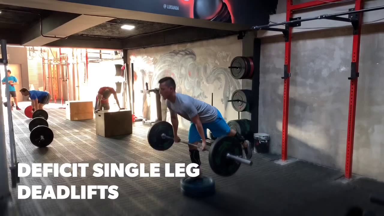 Deficit single leg deadlift - YouTube