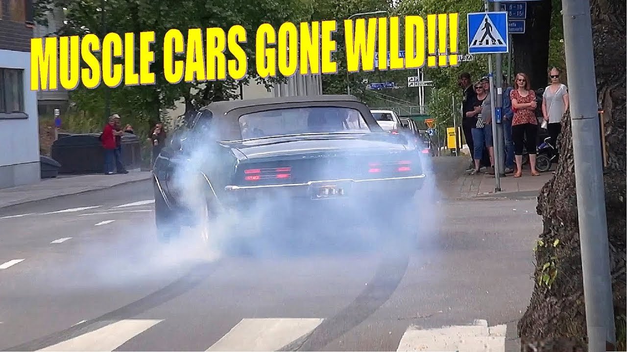 MUSCLE CARS Going Mad on City Streets!! - Lappeenranta Cruising 2019 ...