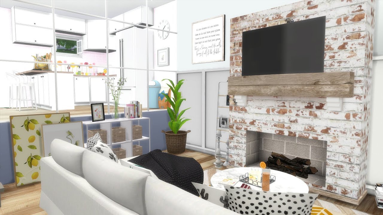 THE SIMS 4: SPEED BUILD // SPLIT LEVEL APARTMENT - YouTube