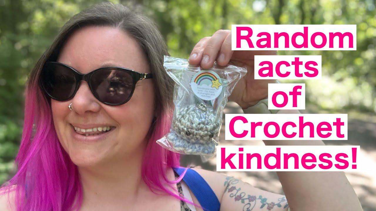 Another random act of crochet kindness - come and hide keyrings with me ...