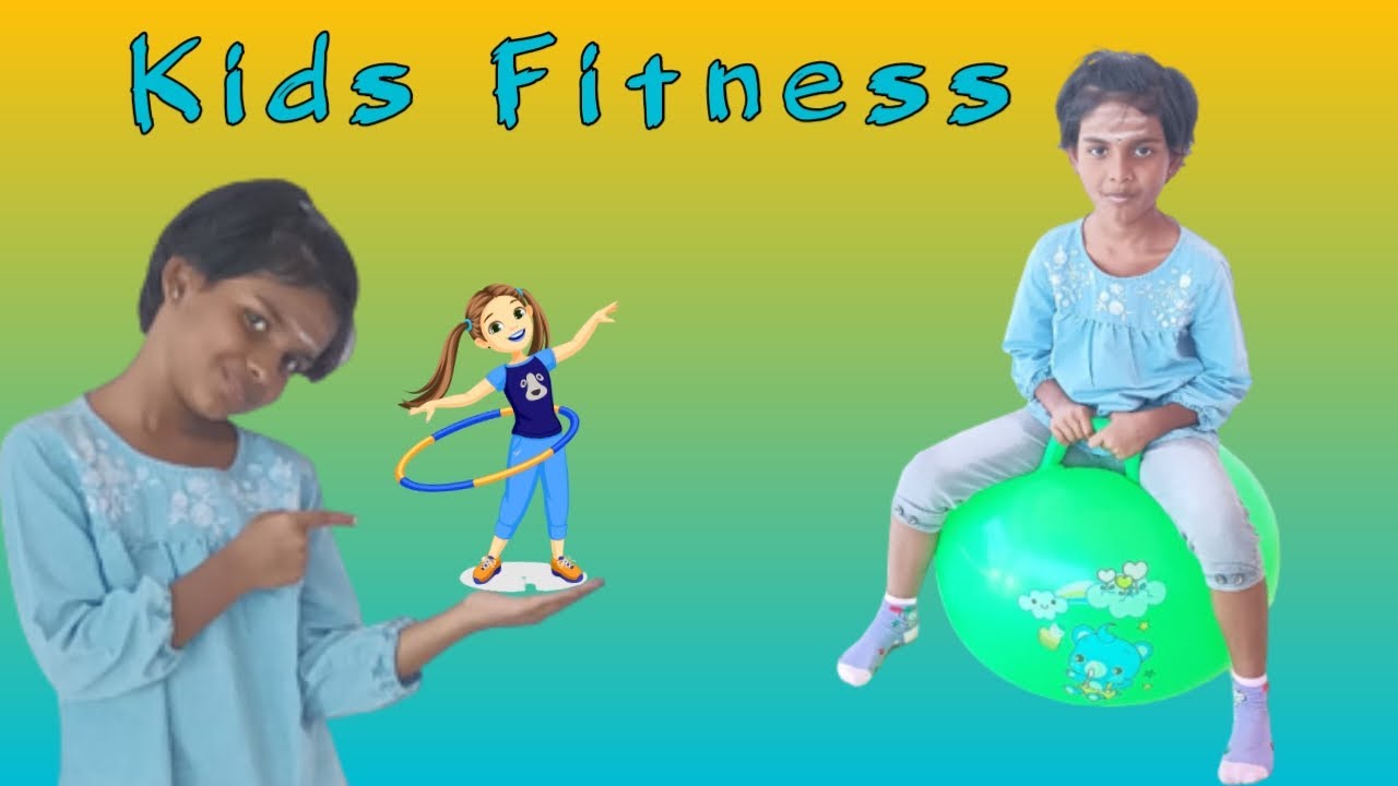 Kids Fitness: Hopping Ball & Hula Hoop - YouTube