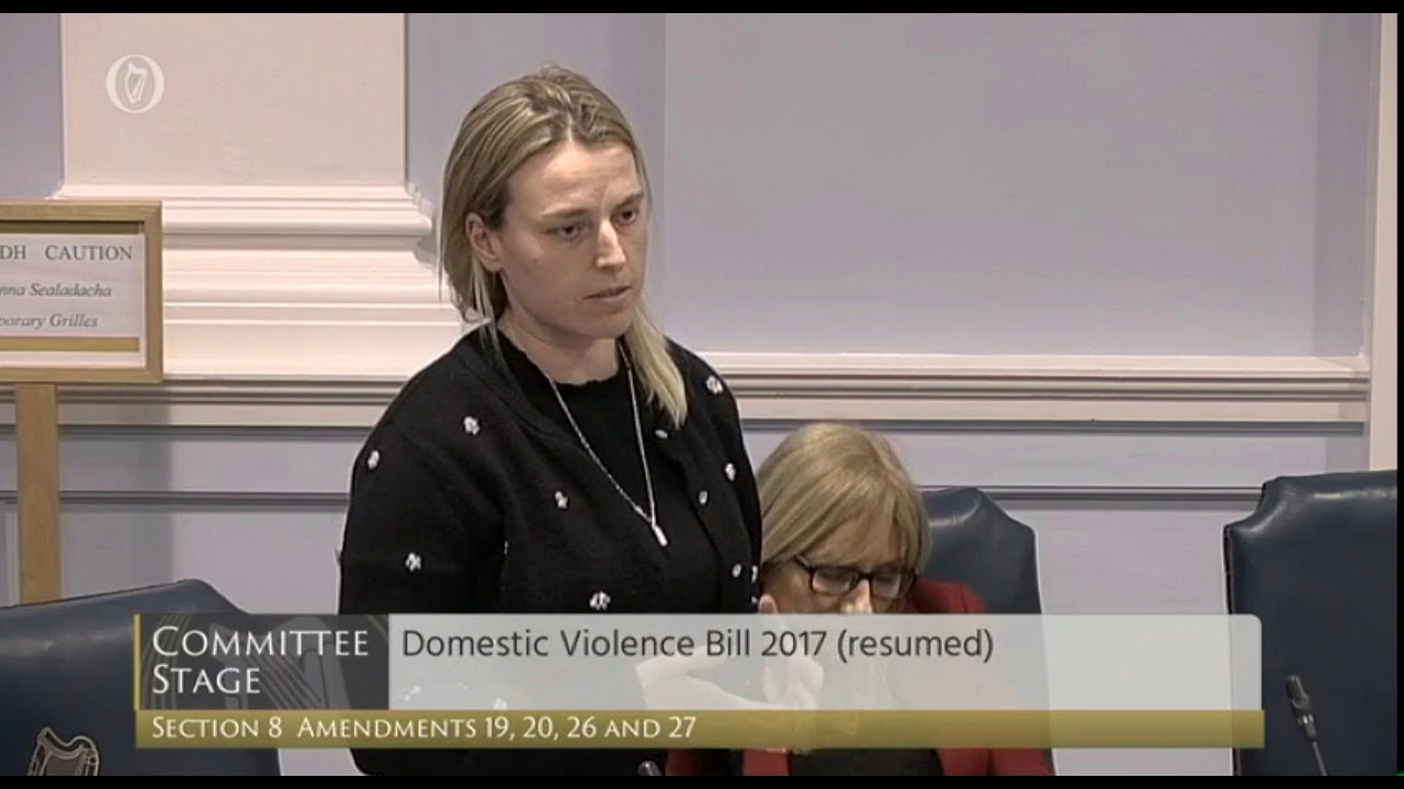 Lynn Ruane on Out of Hours Barring Orders for Domestic Violence - YouTube