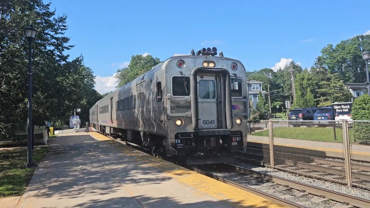 Metro North Train #66 at Glen Rock Boro Hall - YouTube