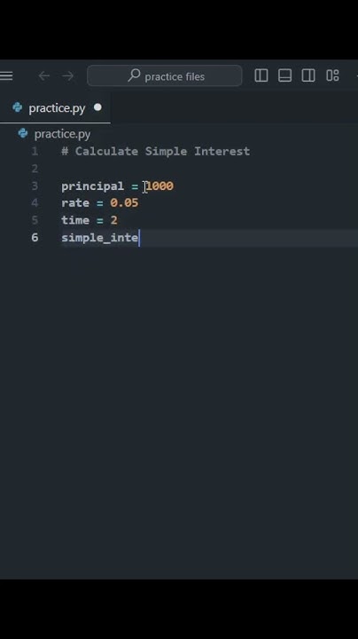Calculate simple interest | #python #pythonprogramming#coding#learnpython #pythonforbeginners ...