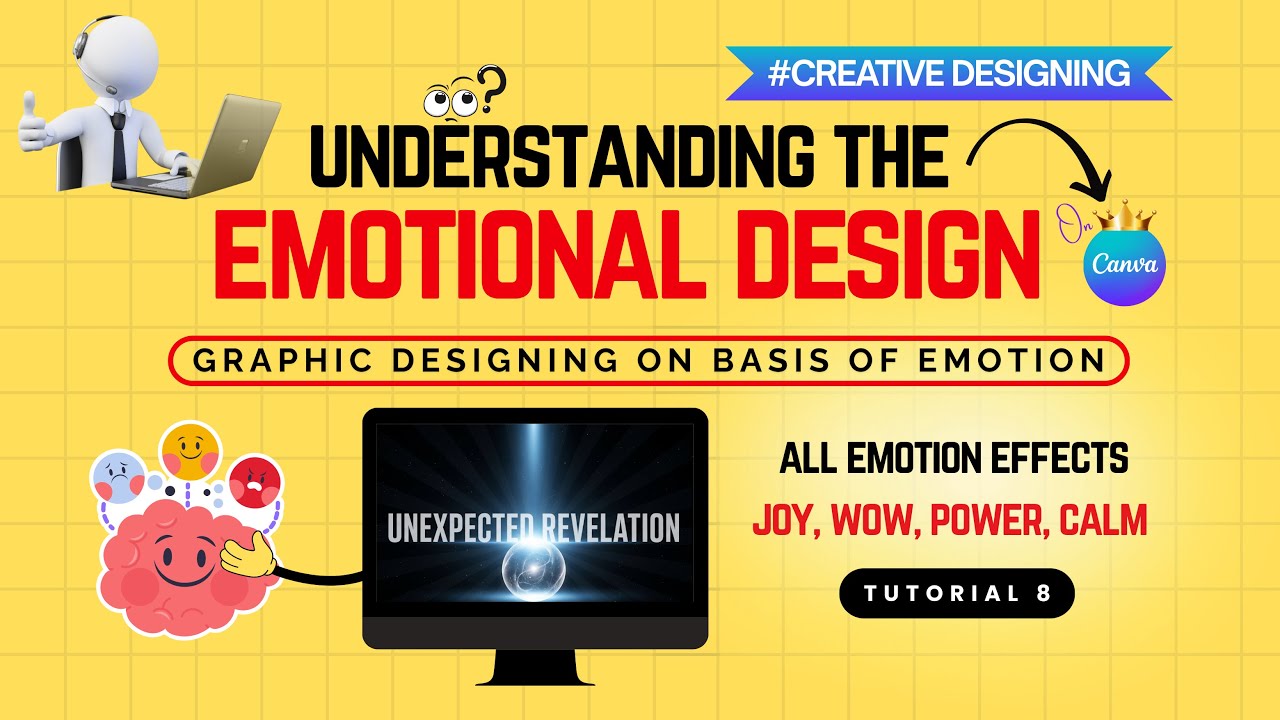 How to add Emotions in Designs ! Graphic Designing | WOW, CALM, POWER ...
