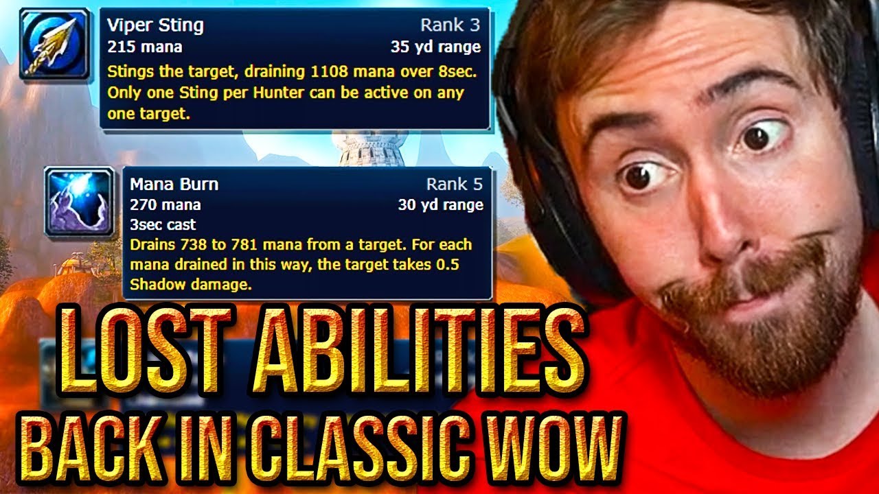 Asmongold Reacts To The "Top 10 Lost Abilities Coming Back in WoW ...