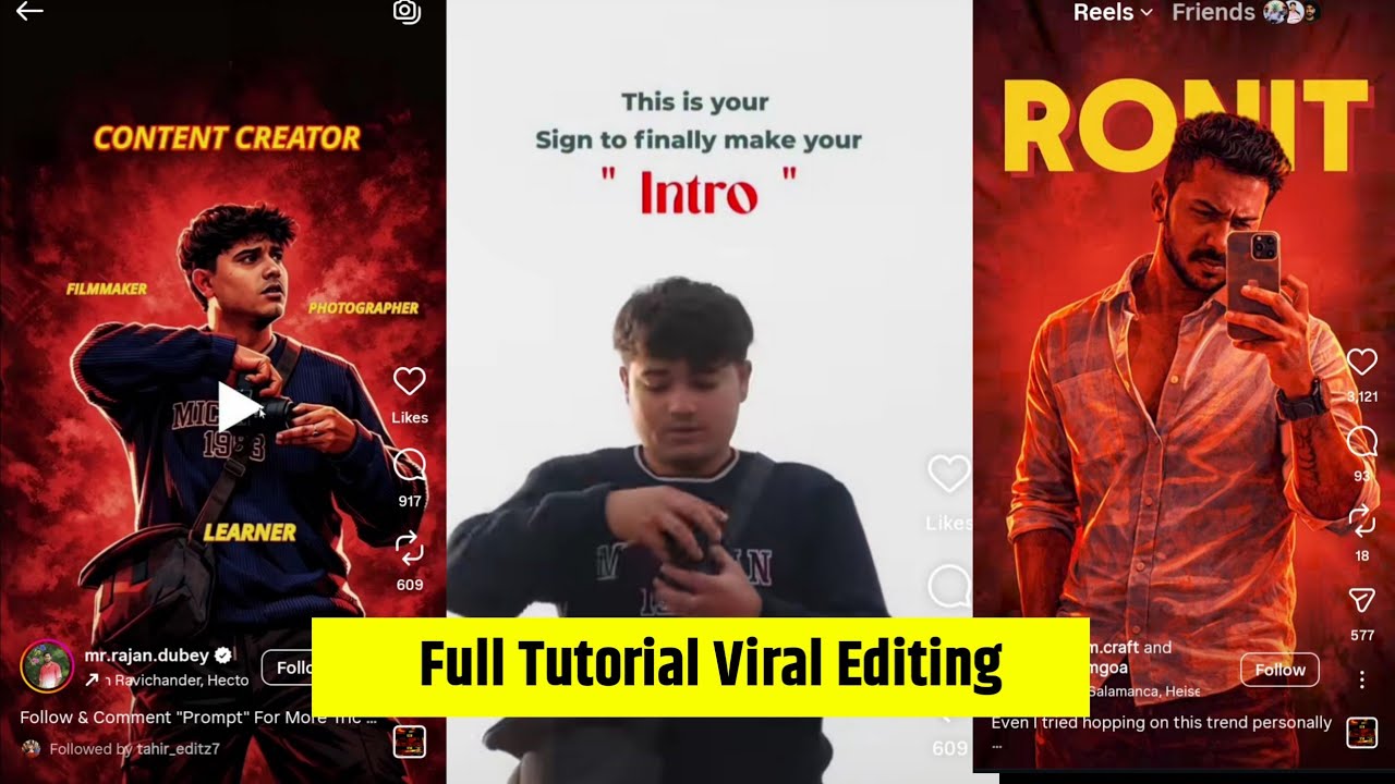 Instagram Viral Character Intro Video Editing Tutorial | Step-by-Step ...