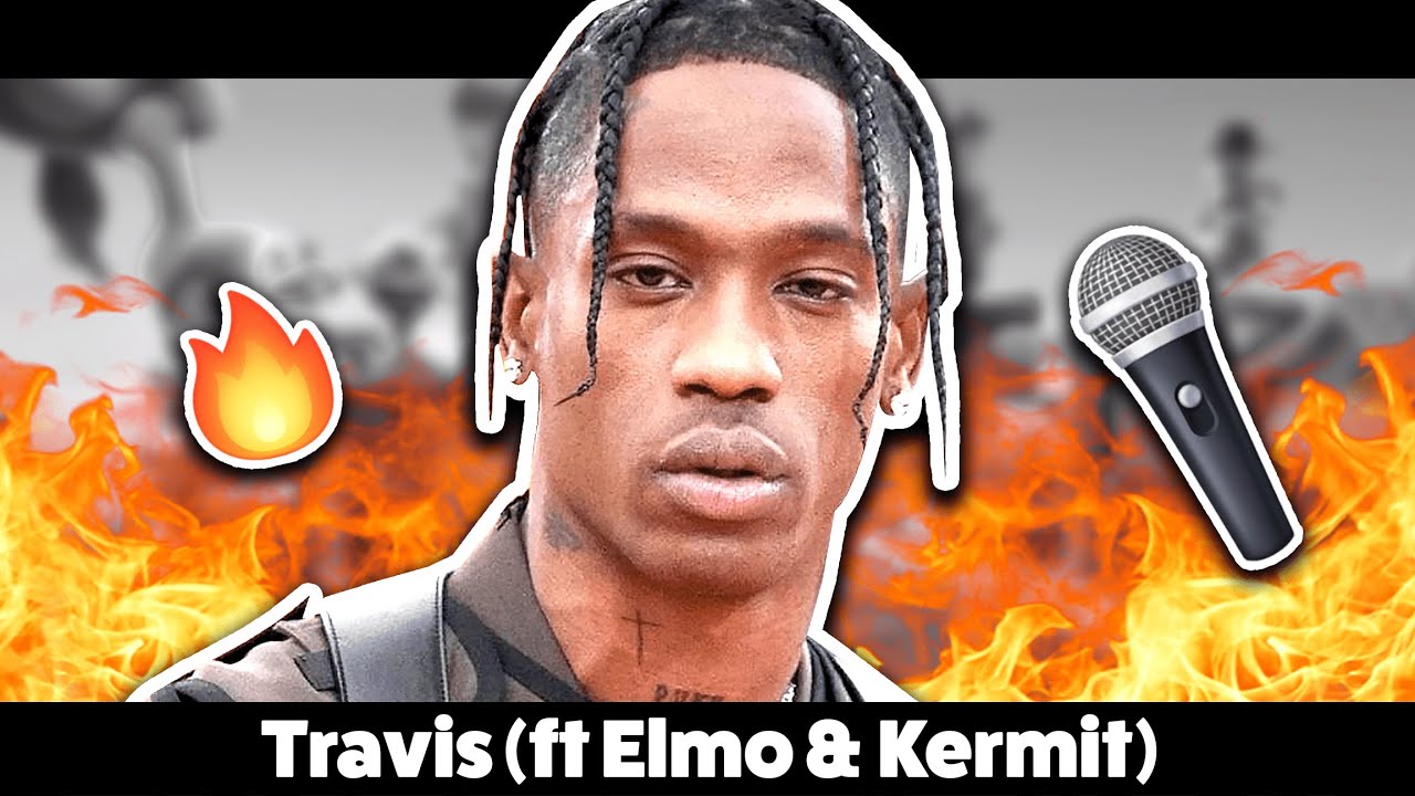 Travis Scott RAP BATTLES Kermit & Elmo! (Freestyle) - YouTube
