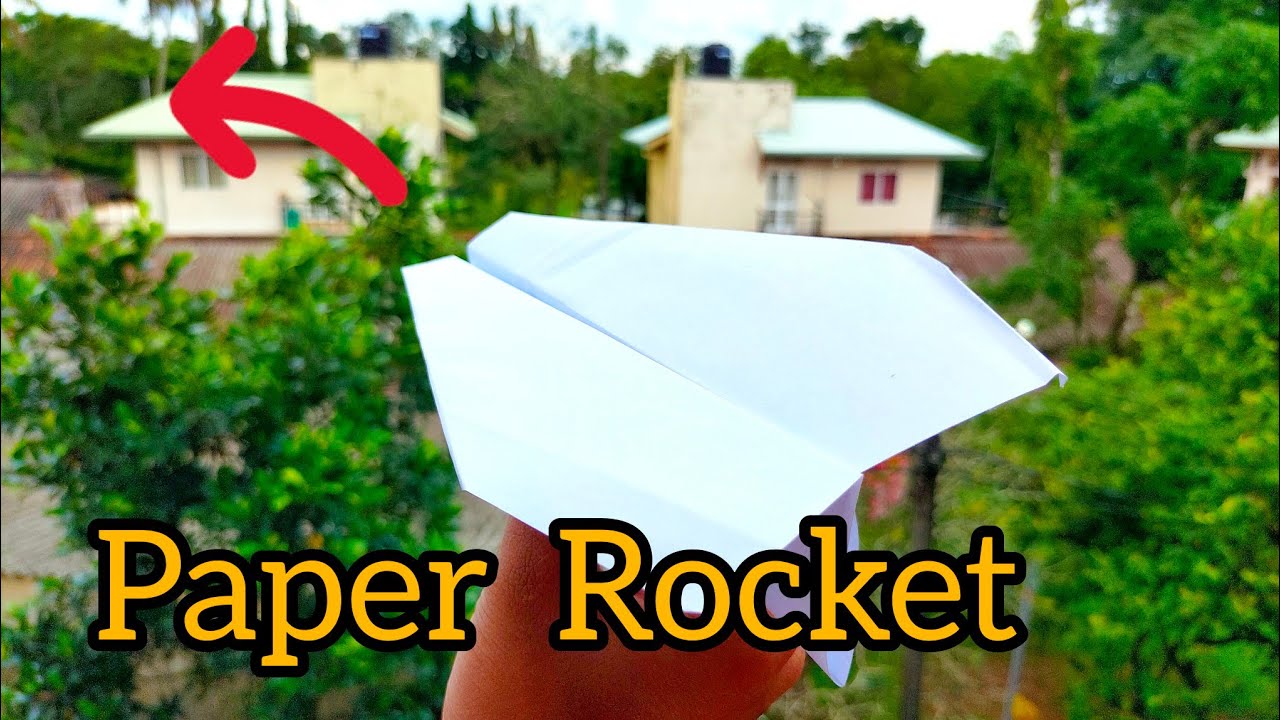 How to fold a paper airplane to fly forever and not fall all day - YouTube