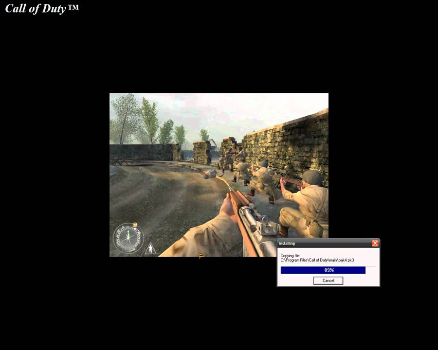 Installing call of Duty 1 with 2 cd's - YouTube