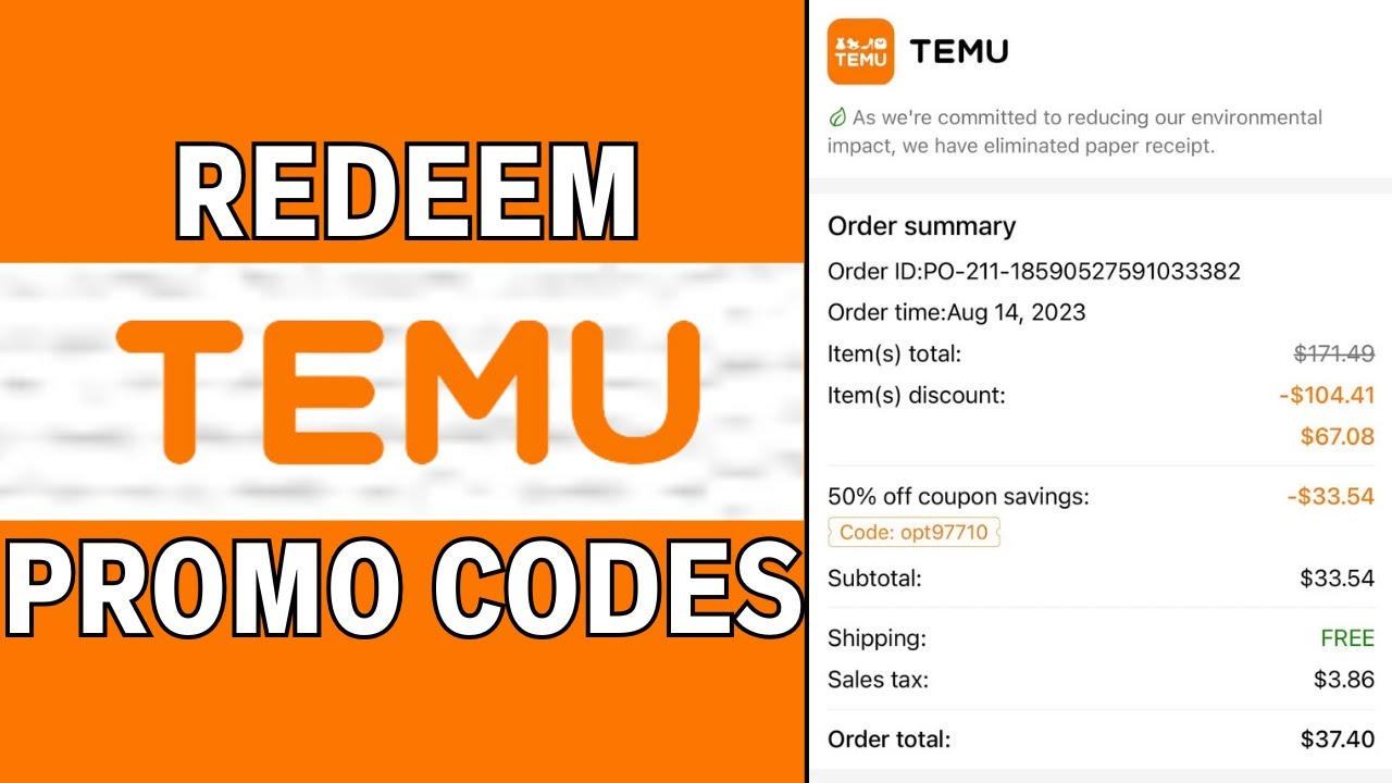 How To Redeem Code Temu | Use Coupon Codes on Temu - YouTube