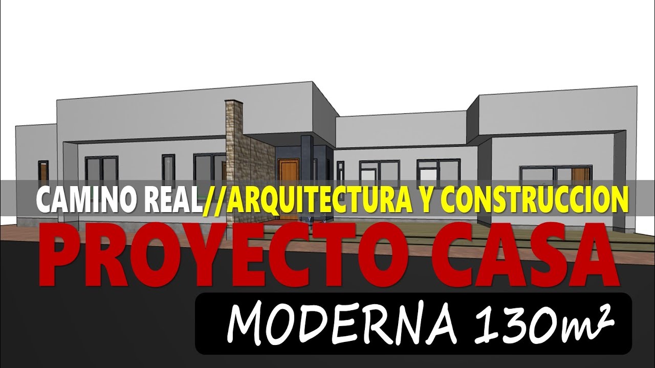 130 PROYECTO 3D CASA MODERNA - YouTube