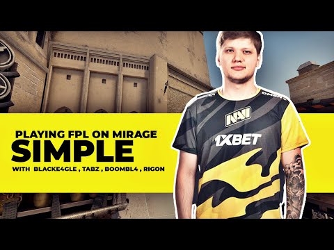 S1mple  Stream Playing FPL On Mirage Full Match WITH  Blacke4gle , tabz , Boombl4 , rigon