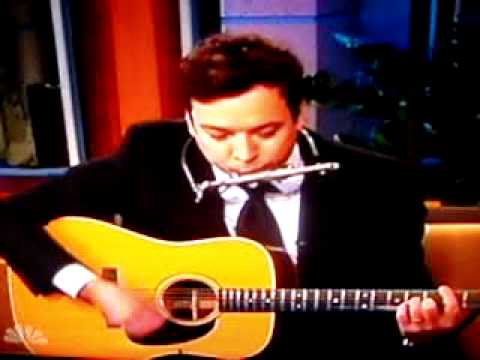 JIMMY FALLON SINGS LIKE NEIL YOUNG AND BOB DYLAN - YouTube