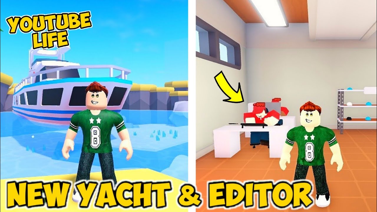 BUYING YACHT AND 2 *NEW* EDITORS IN ROBLOX YOUTUBE LIFE - YouTube