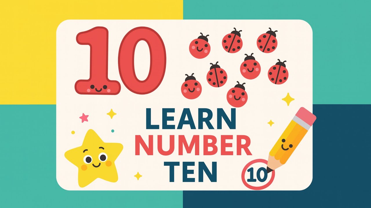 Learn Number 10 🐞 Counting & Writing | Fun Numbers for Kids - YouTube