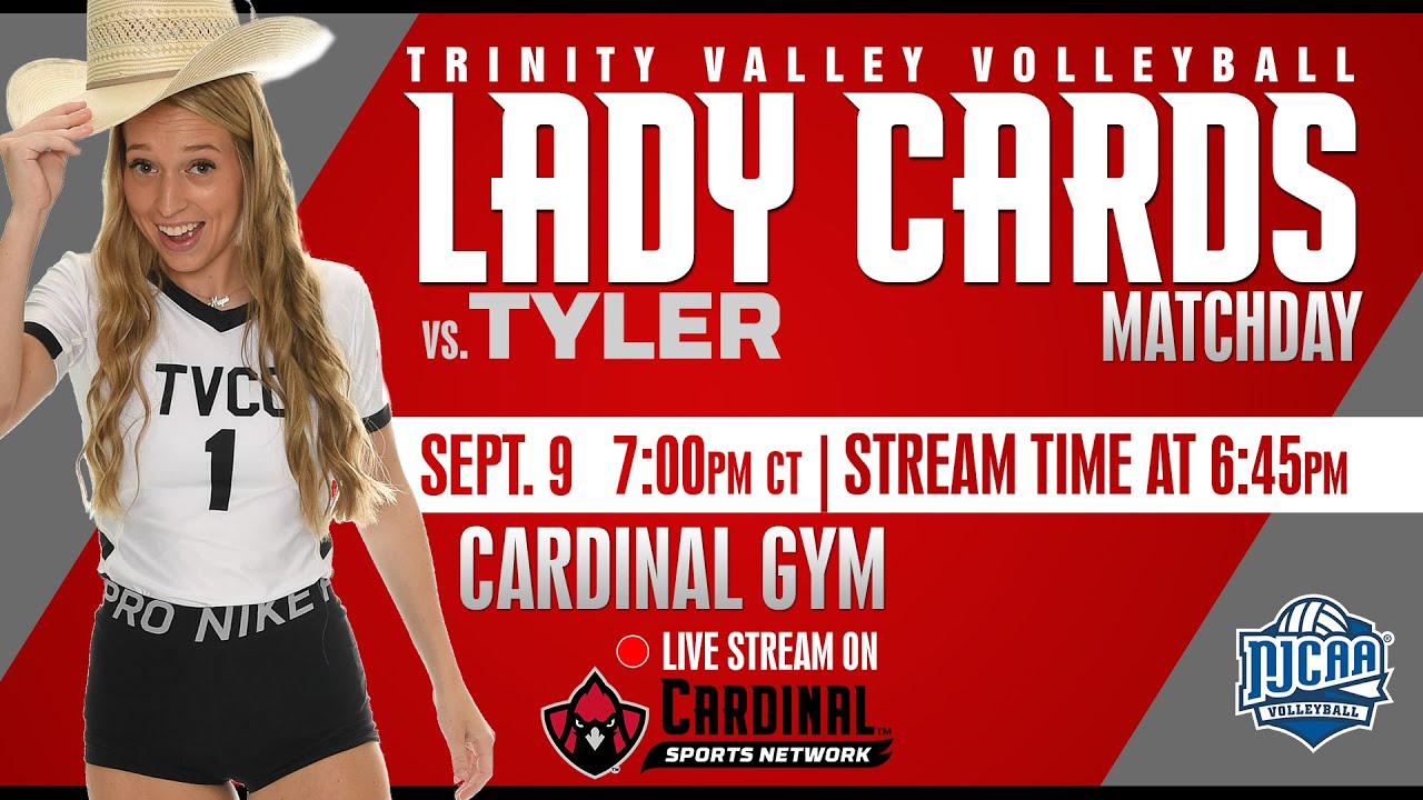 TVCC Volleyball - Tyler vs Lady Cards - YouTube