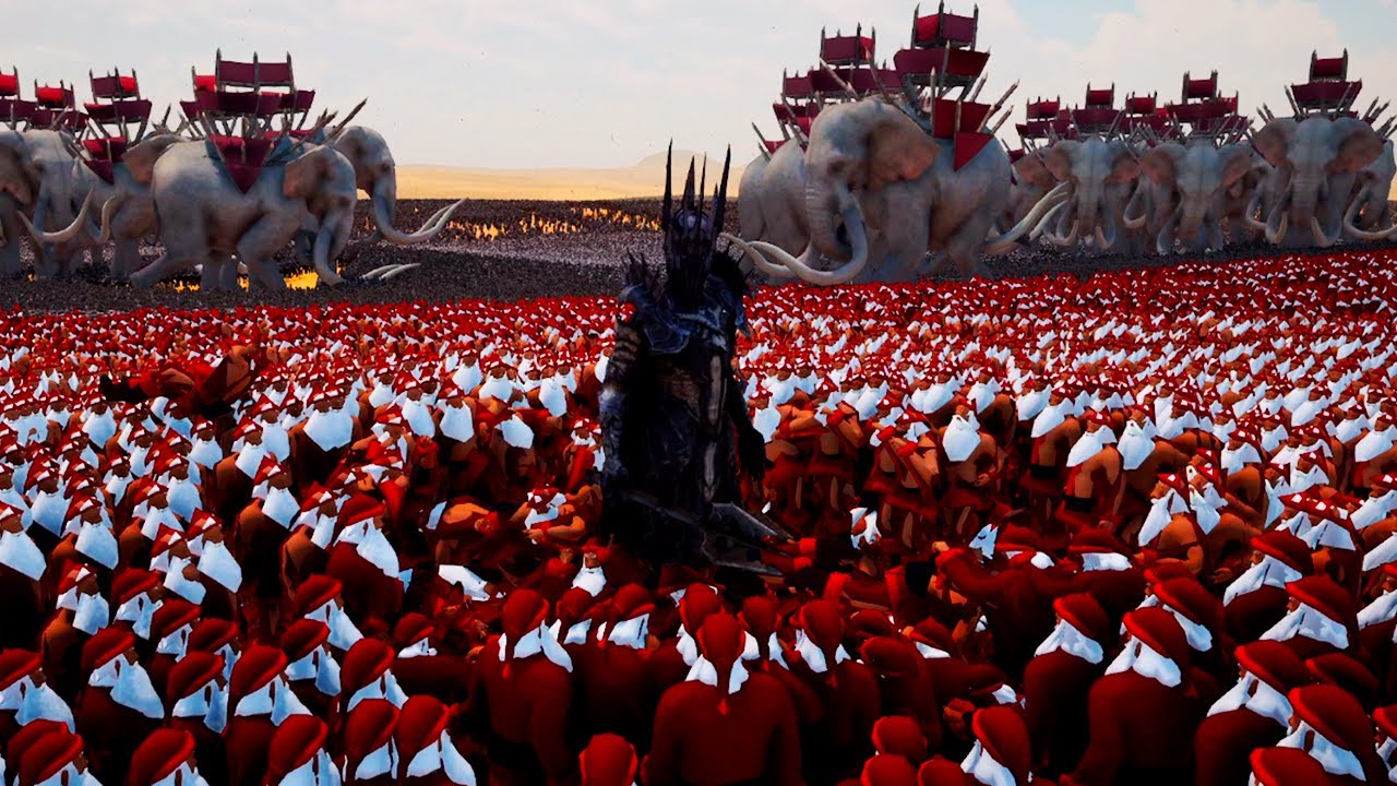 1 Million Santa Claus VS Sauron Army ! Ultimate Epic Battle Simulator 2 ...